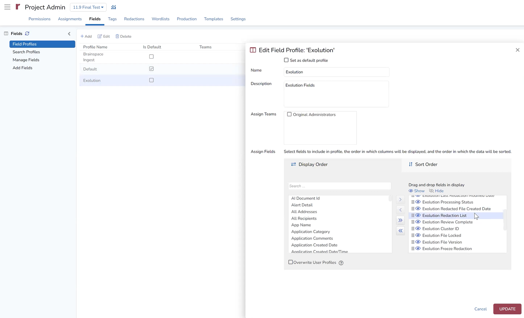 Redact Native Documents – Exolution